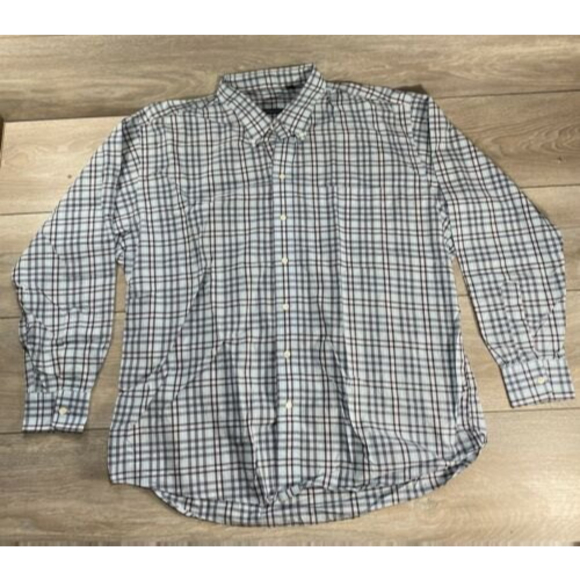 Shirts | Burberry London Xl Mens Blue Nova Check Plaid Long Sleeve Button Down Shirt | Poshmark